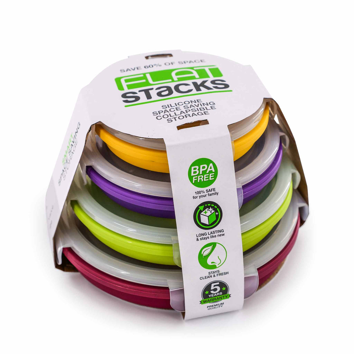 Flat Stacks™ 4 Piece Set - Round – Logic Brands