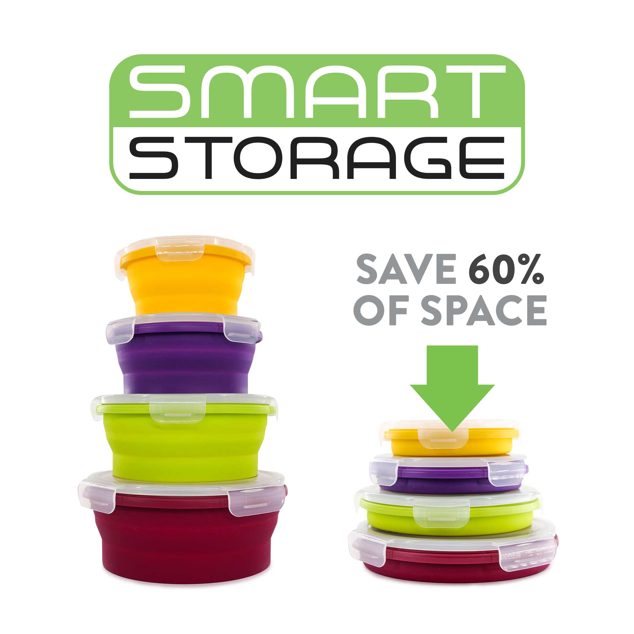 Flat Stacks™ 4 Piece Set - Round – Logic Brands